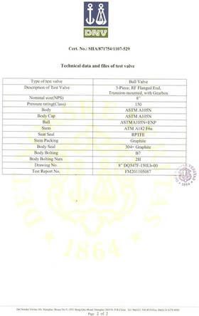 Certification - KOJO Valve